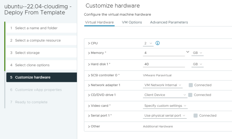 Create A Vm From A Template On Esxi 80 Ramblings Of An All In One 3533