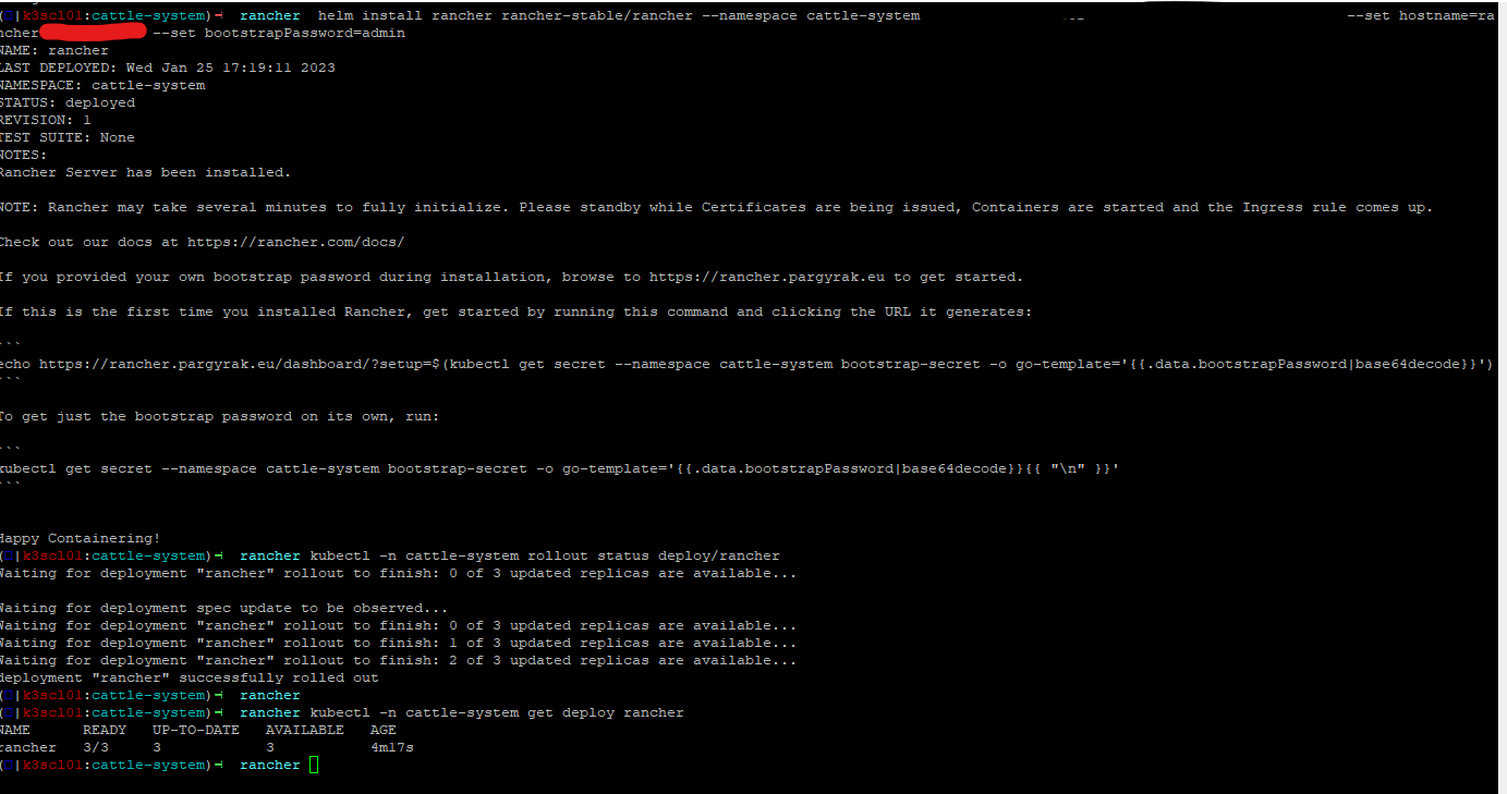 Homelab Deployment Of An Ha Kubernetes Cluster Part 7 Rancher Deployment Ramblings Of An